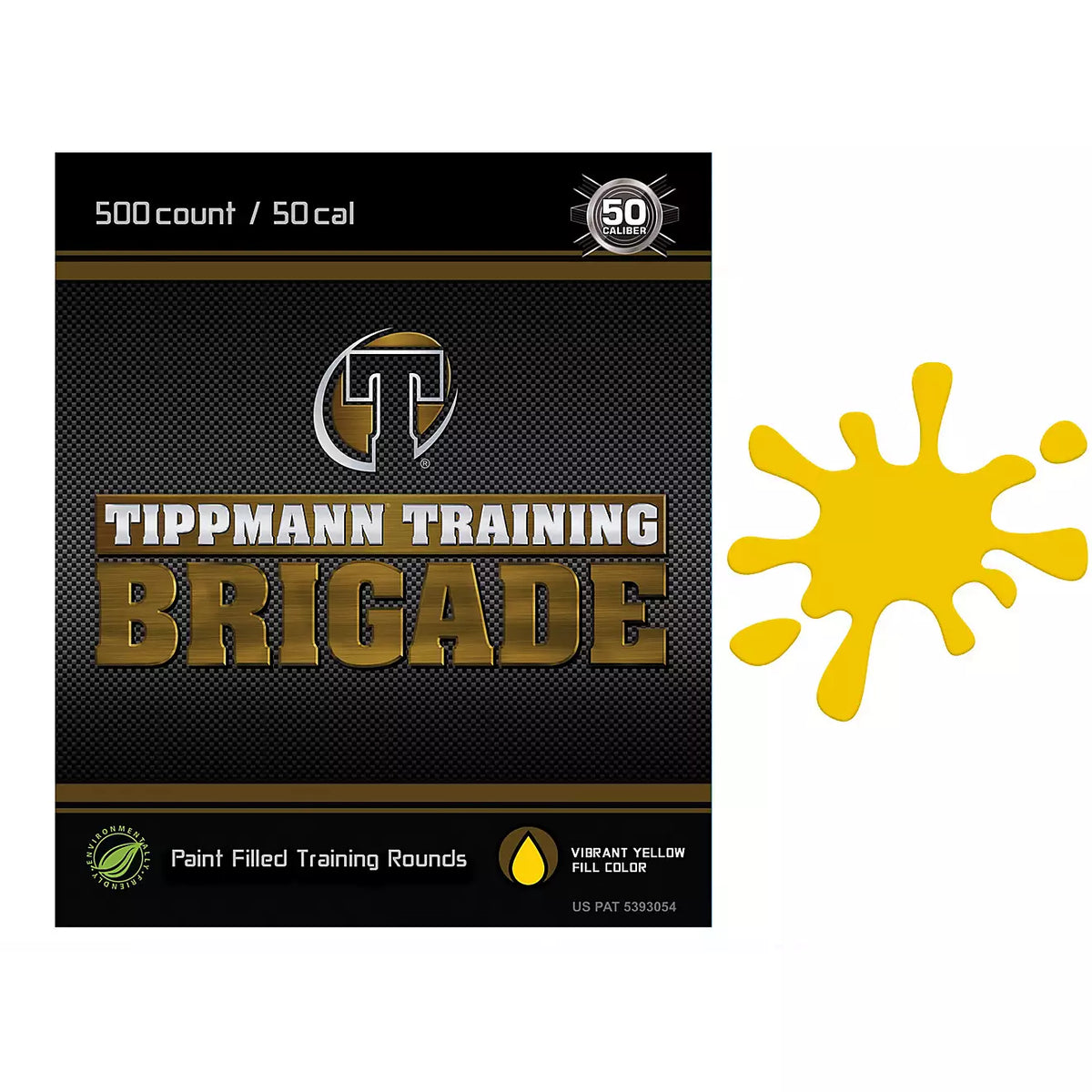 Tippmann Brigade . 50 cal Paintball Training Rounds 500-count – Black ...