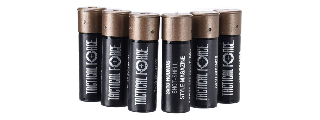 Umarex Tactical Force Tri-Shot Airsoft Shotgun Shells [6 PACK] (BLACK ...